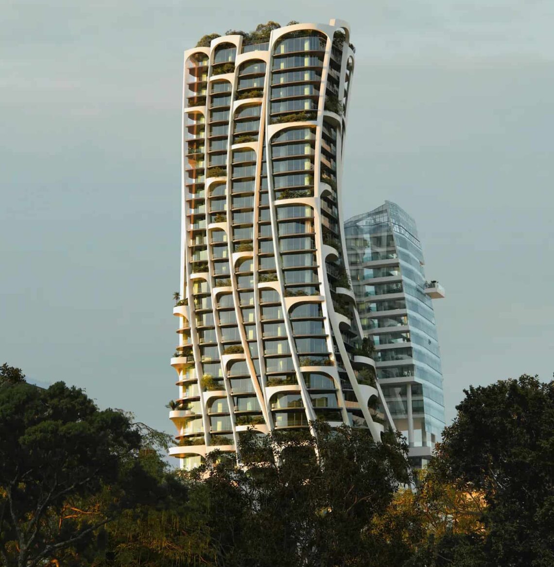 Qondesa a Curved Skyscraper Ensures Neighboring Buildings Are Not ...